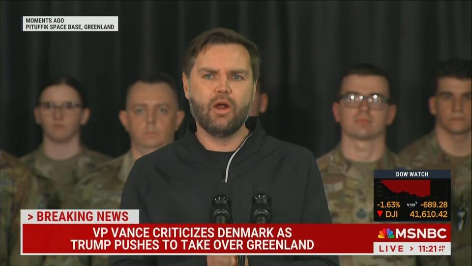 JD Vance Hammers Denmark During Speech Contemplating Annexation in ...