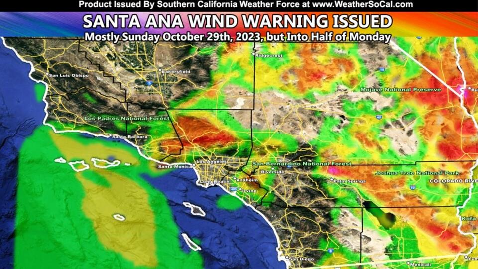 Santa Ana Wind Warning Issued for the Prone Zones of Southern ...
