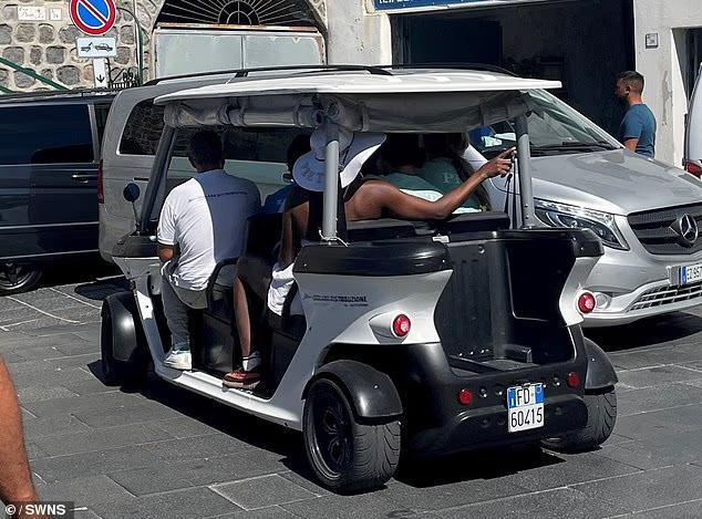 Venus Williams is spotted in golf cart as she prepares for Italian ...
