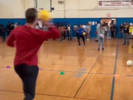 Video of Drake Maye lighting it up in dodgeball goes viral