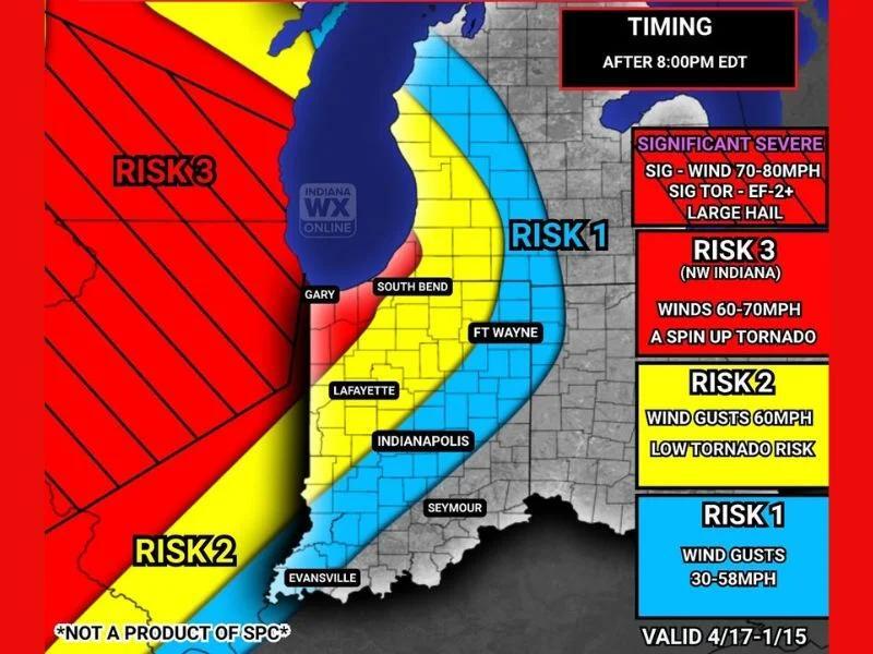 Damaging Winds 60-70 MPH and Spin-Up Tornado Threat Targeting Northwest ...