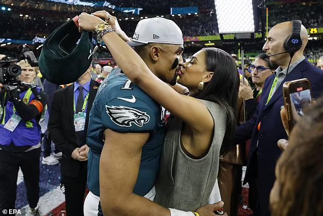 The NFL's new power couple? Jalen Hurts shares a romantic moment with ...