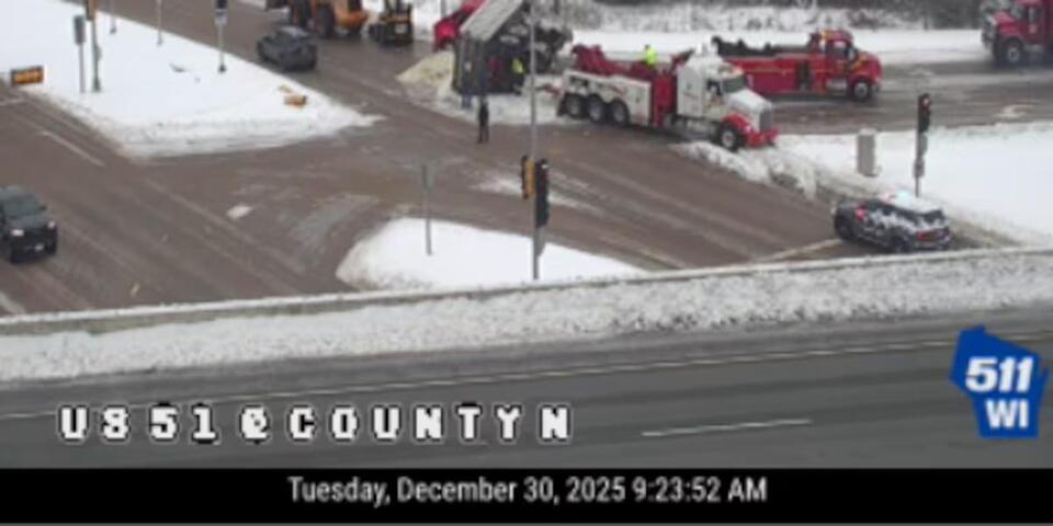 Icy conditions to blame for salt truck crash in Rib Mountain - NewsBreak