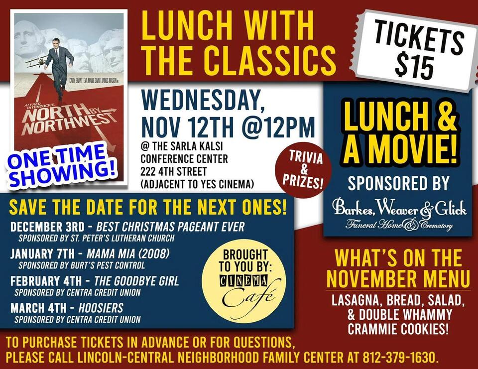 YES Cinema screens ‘North by Northwest’ at first ‘Lunch with a Classic ...