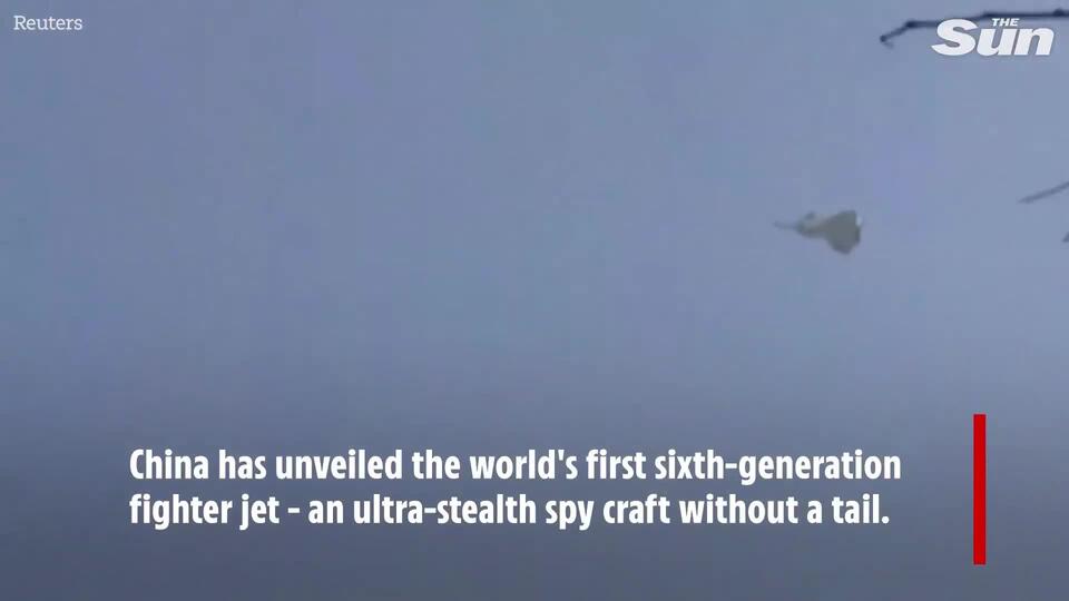 China unveils menacing new ‘UFO-shaped’ stealth fighter jet with no ...