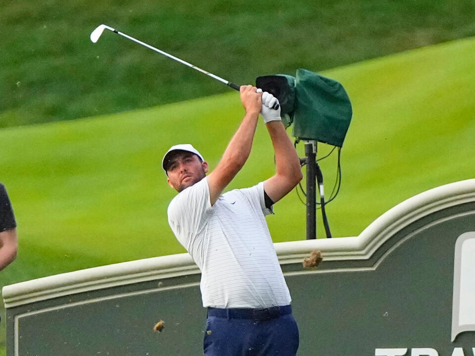 Video of Scottie Scheffler With Wife & Baby at Travelers Championship ...