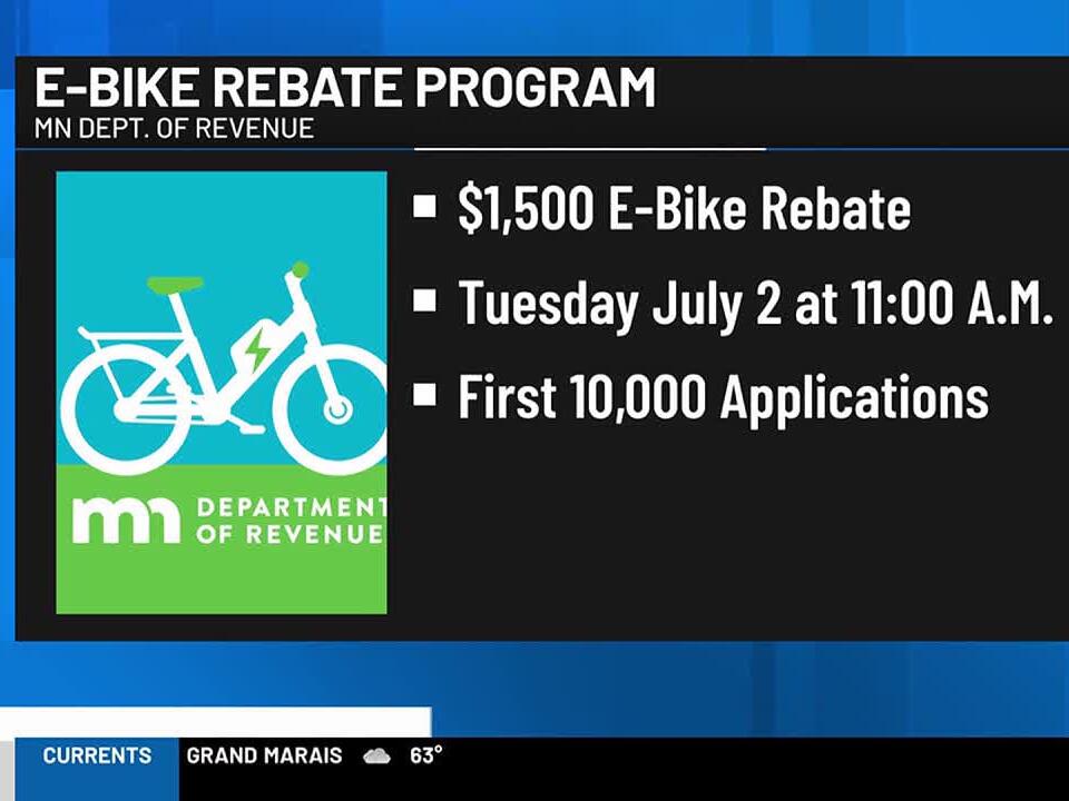MN Department of Revenue to reopen E-bike rebate program Tuesday after website crash