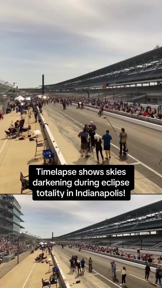 As the 2024 solar eclipse reached totality in Indianapolis heres a look ...