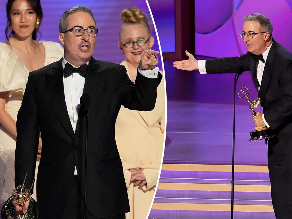 John Oliver drops f-bomb at Emmys 2024 as speech dedicated to his dead ...