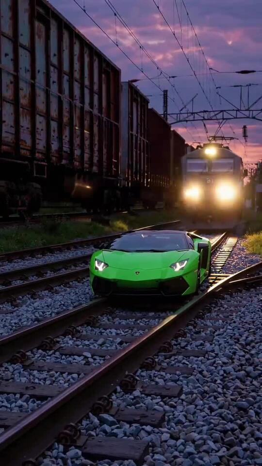 Sir you cant park their lamborghini train traintracks - NewsBreak
