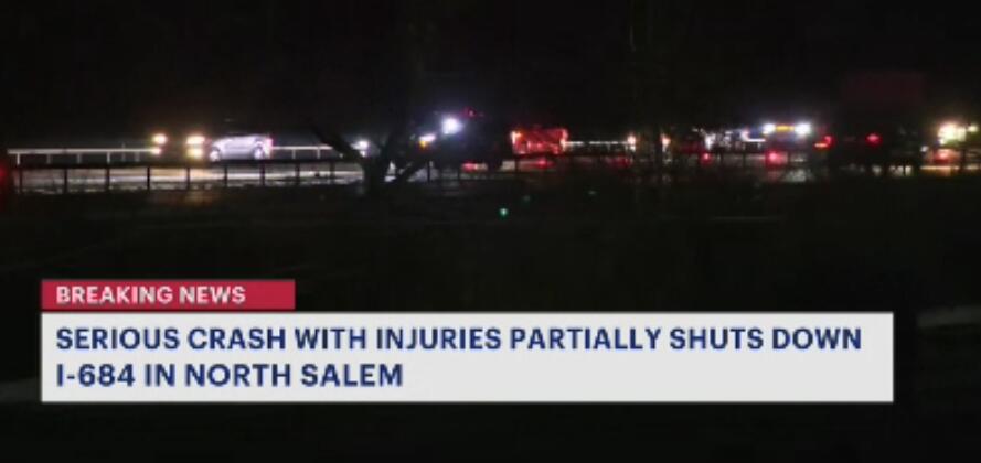Car crash on I-684 causes lane closures, traffic delays - NewsBreak