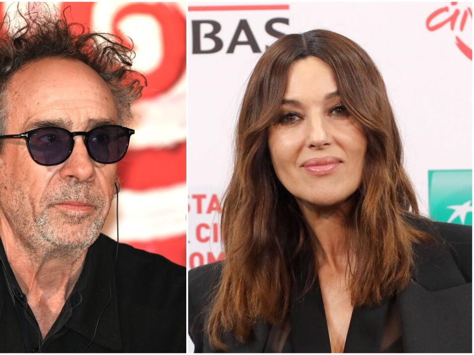 Tim Burton Makes Red Carpet Debut With Girlfriend Monica Bellucci in Rome