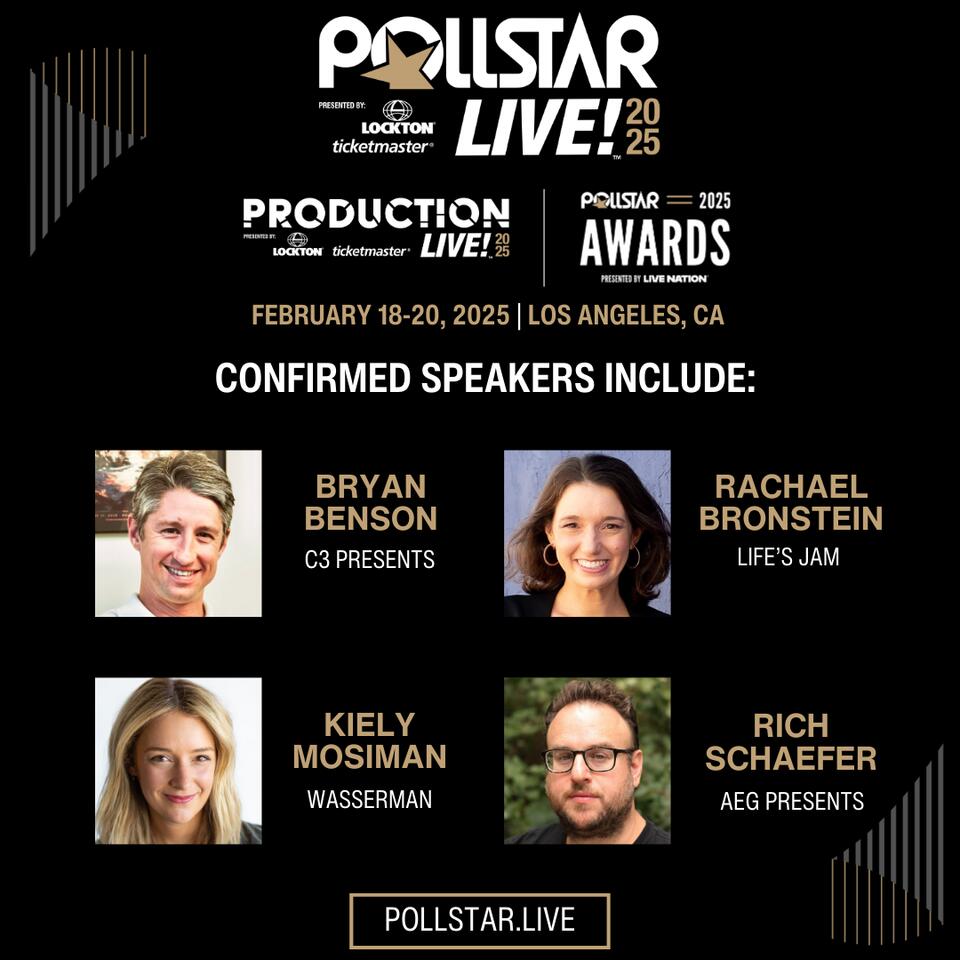 Pollstar Live! Confirms More Speakers For 2025 Event With Execs From C3 ...