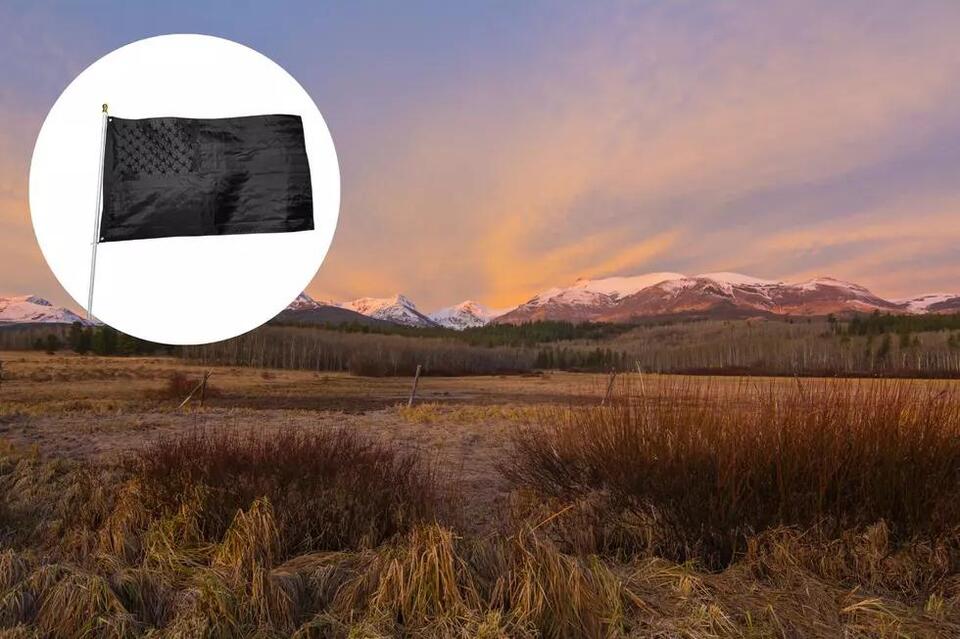 You Might See More All Black American Flags Flying in Montana - NewsBreak
