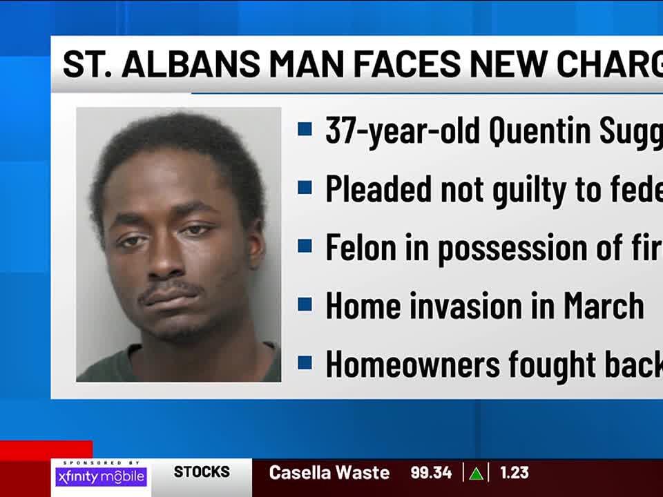 St. Albans man faces federal gun charge connected to home invasion St. Albans man faces federal gun charge connected to home invasion