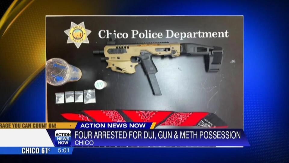 Chico stop leads to 4 arrests and burglary suspect in custody - NewsBreak