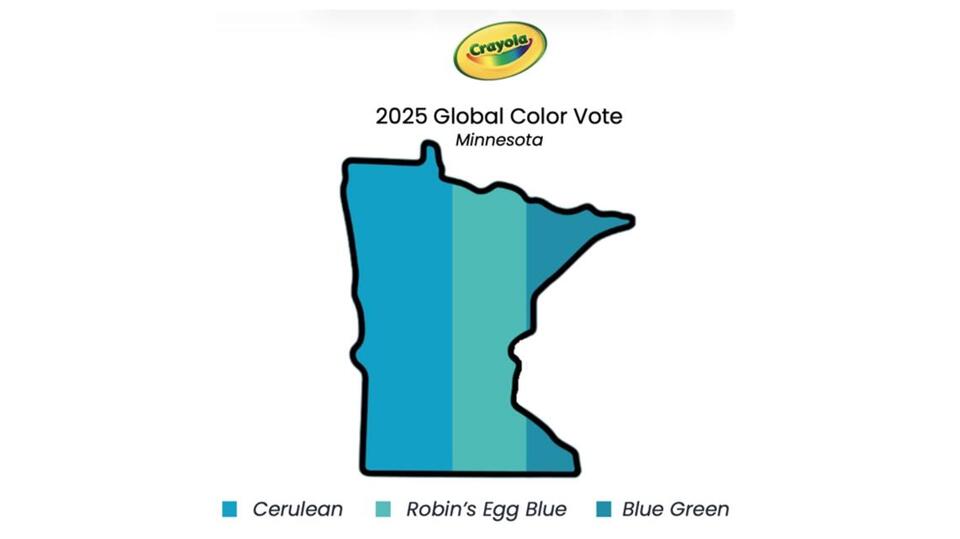 Crayola reveals Minnesota's top 3 colors in global vote - NewsBreak