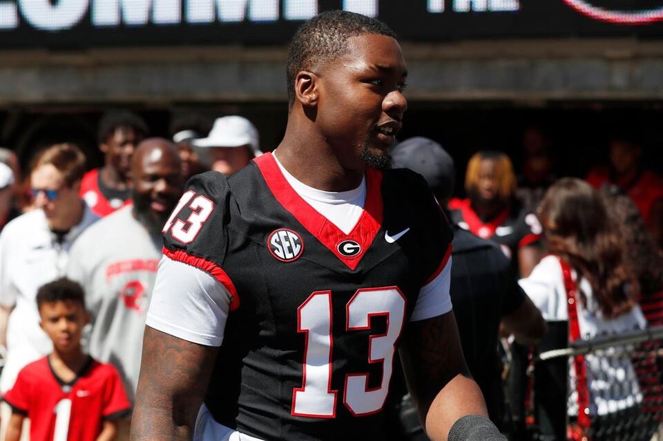 Georgia defensive end Mykel Williams puts versatility on display at G ...