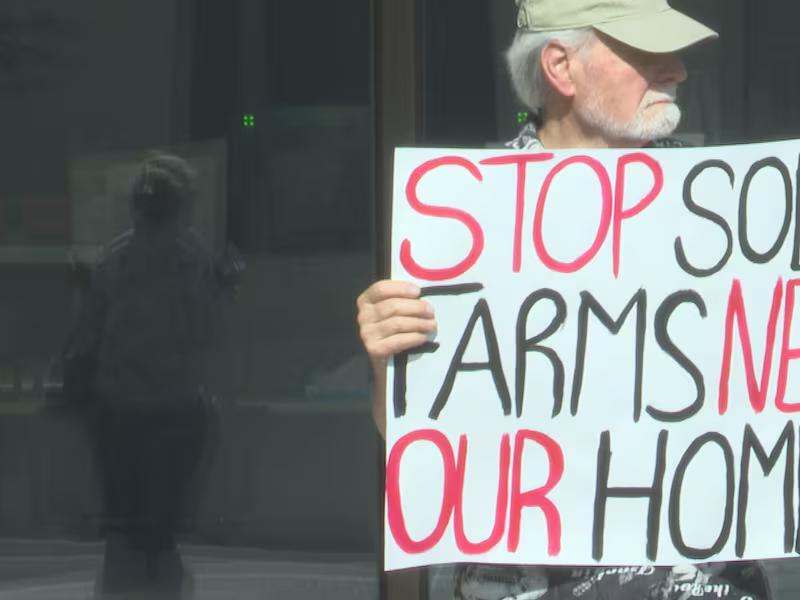 Residents protest over proposed solar farms near Potato Creek State Park