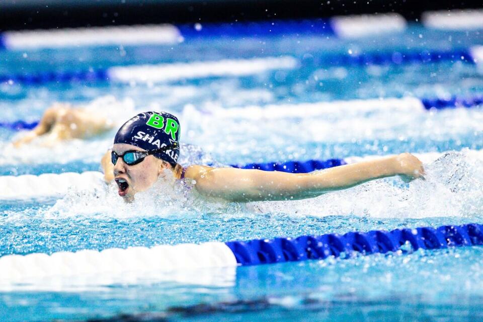 Leah Shackley, Rachel Bernhardt Swim Season Best Times At Charlotte ...