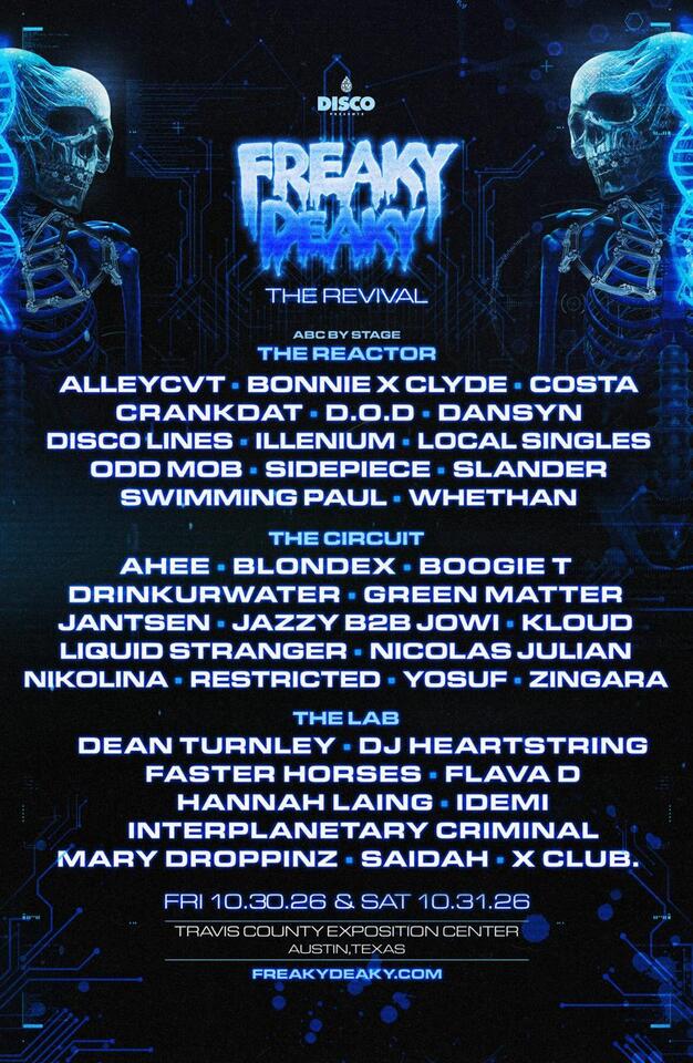 Freaky Deaky 2026 Set to Take Over Austin With Massive ‘Revival’ Lineup ...