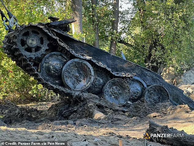 Rusting Nazi Panzer tank is discovered in a Polish river nearly 80 ...