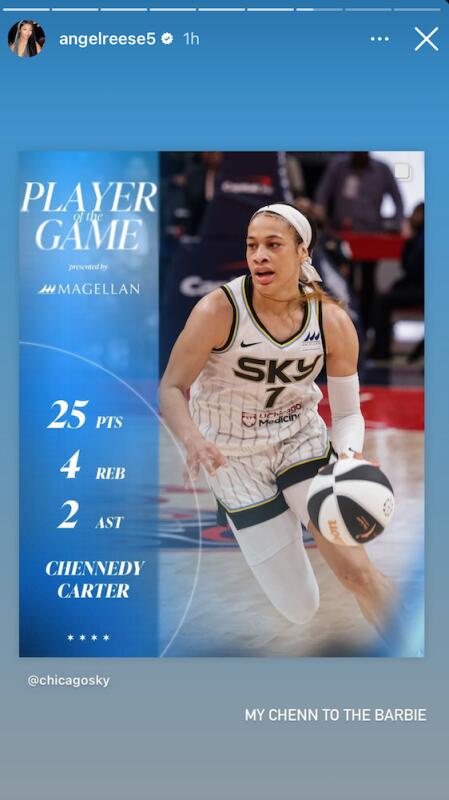 Angel Reese Gives Chennedy Carter New Nickname After Chicago Sky Win ...