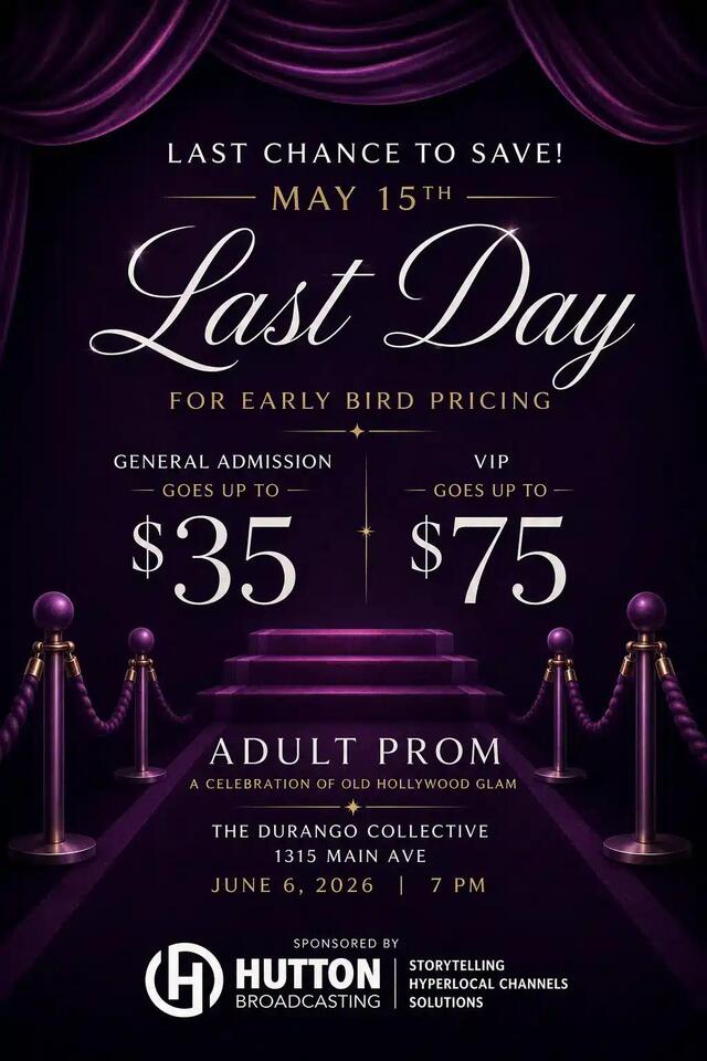 Durango’s First Annual Adult Prom 2026: Old Hollywood Glam - NewsBreak