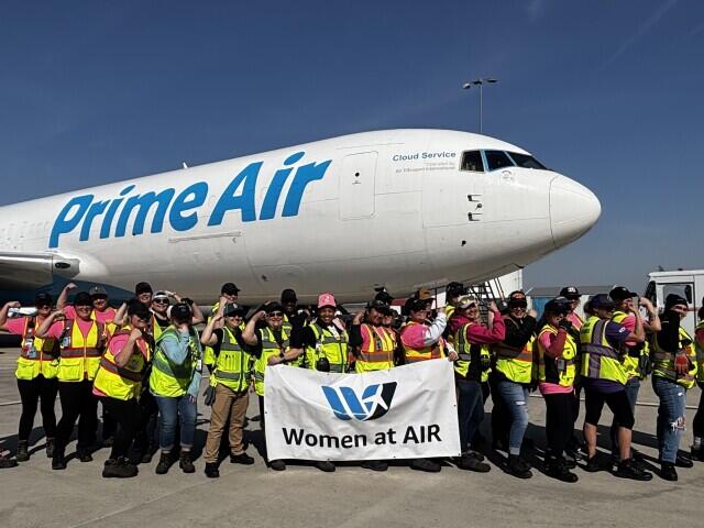 LOOK: First-ever all-female crew leads operations at CVG's Amazon Air ...