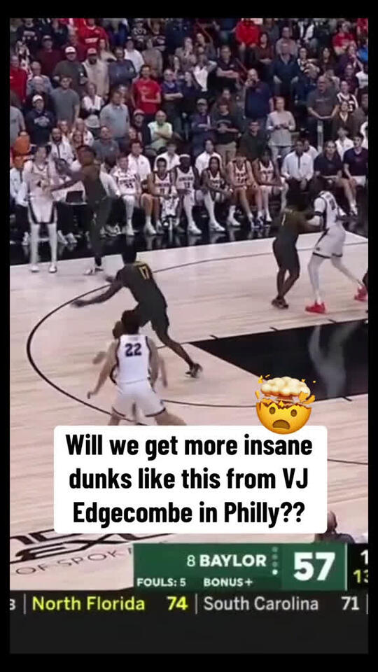 Seriously VJ Edgecombe had the dunk of the year nbadraft NBA posterdunk ...