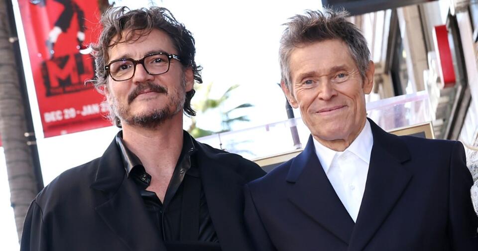 Fans React to Pedro Pascal Touching Willem Dafoe’s Wife in 2024 Clip ...