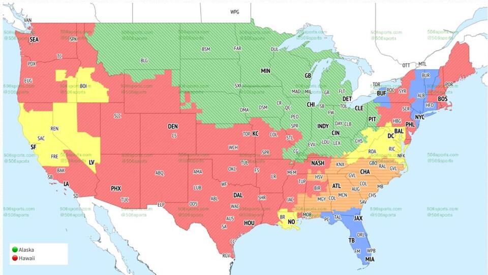 NFL Week 3 television maps: Washington Commanders vs. Las Vegas Raiders ...