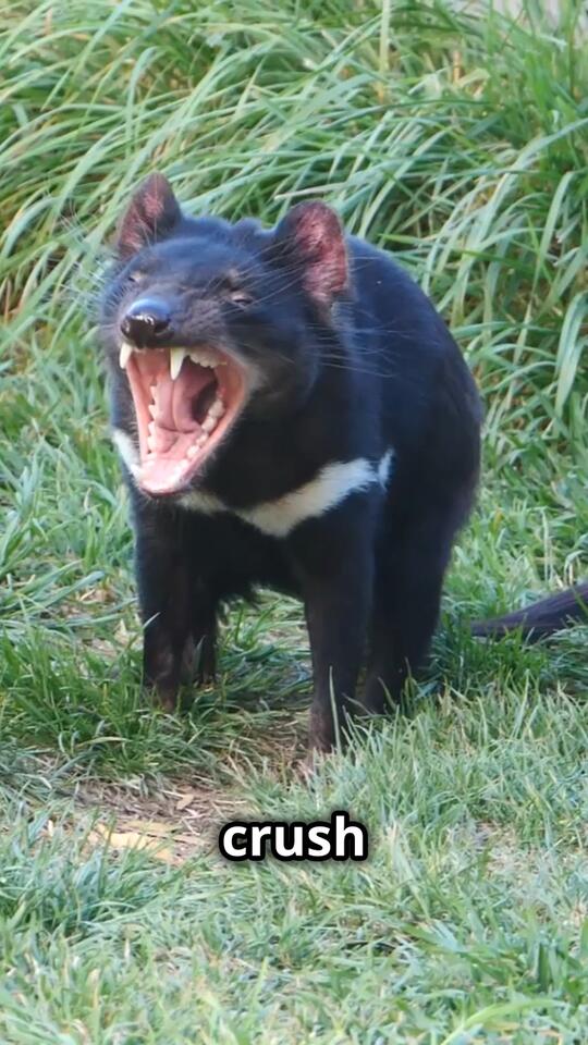 Tasmanian Devil's Jaw-Dropping Bite! "Small butMighty! The Tasmanian ...