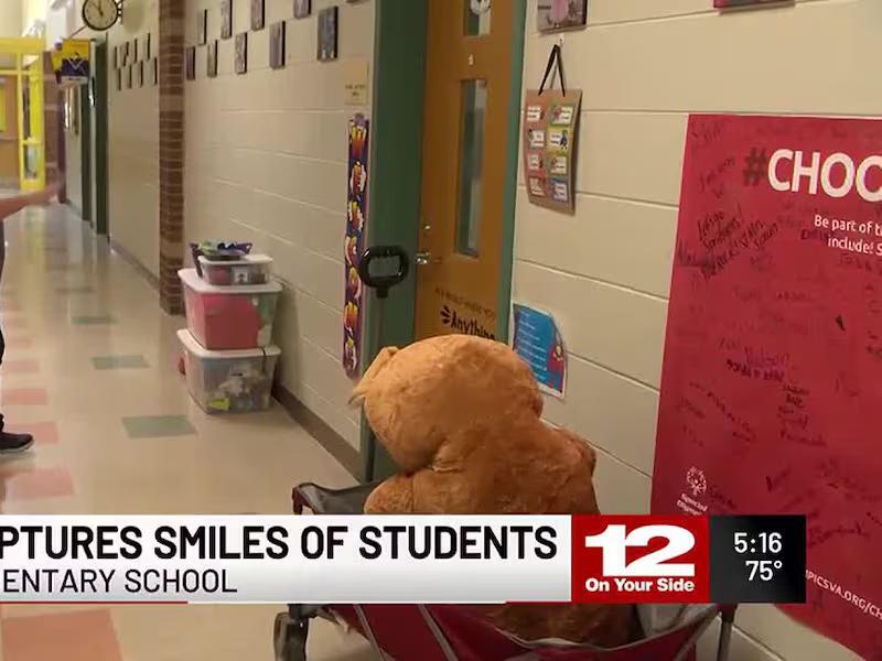 Cafeteria aide captures smiles of students