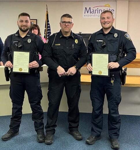 » Two Marinette Police Officers Receive Life Saving Awards - NewsBreak
