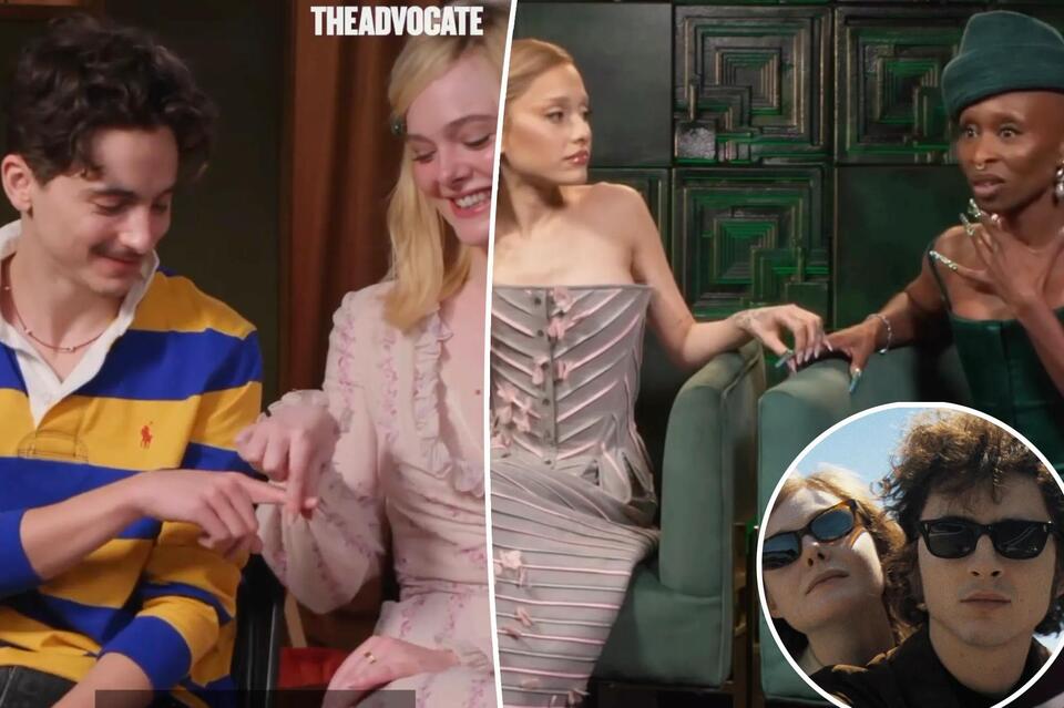 Timothée Chalamet and Elle Fanning recreate viral ‘Holding Space’ meme ...