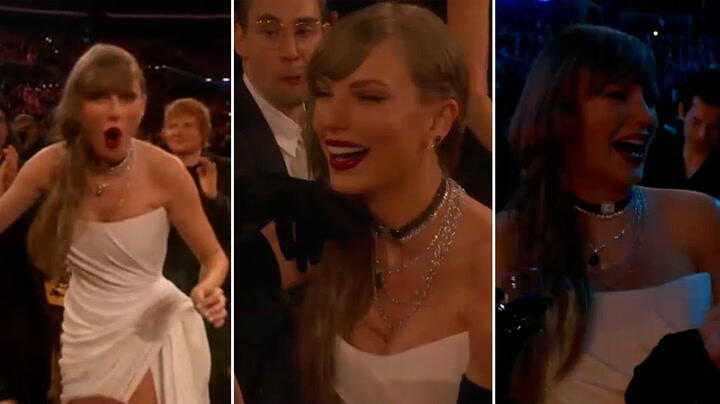 ‘Screaming, laughing, crying’: Watch Taylor Swift’s best reactions from ...