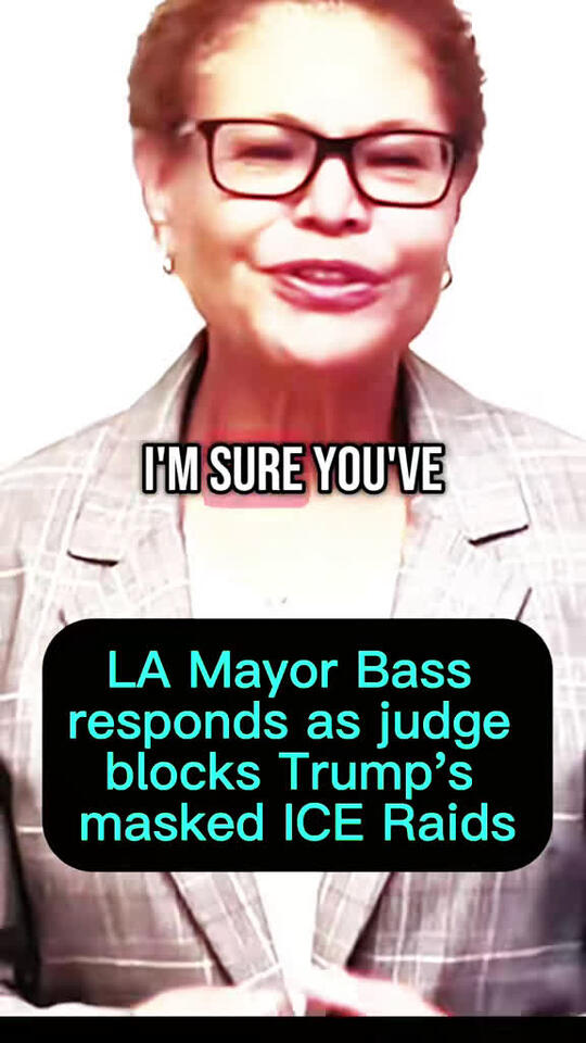 LA Mayor Bass speaks out after judge stops Trump's masked ICE raids ...