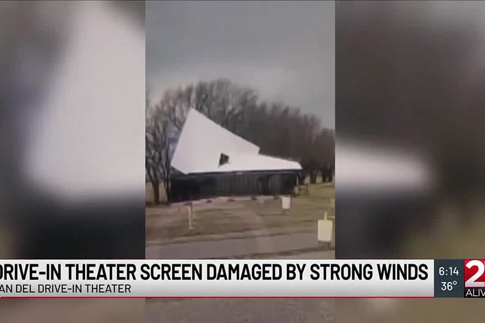 Saturday storm causes Van-Del Drive-In screen to collapse; owner says ...
