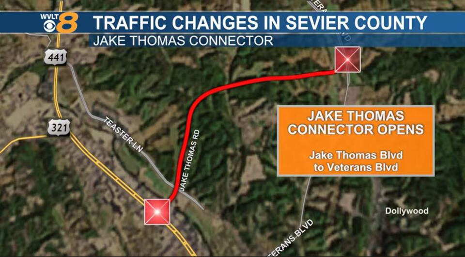Jake Thomas Road extension opens in Pigeon Forge after 10 years - NewsBreak