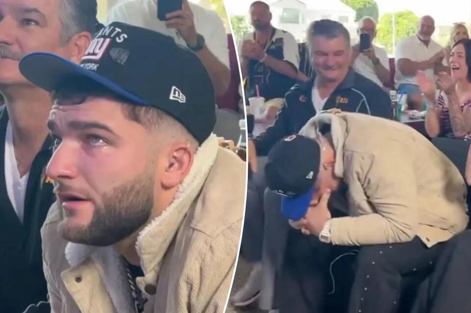 New Giants running back Cam Skattebo breaks down after being drafted ...