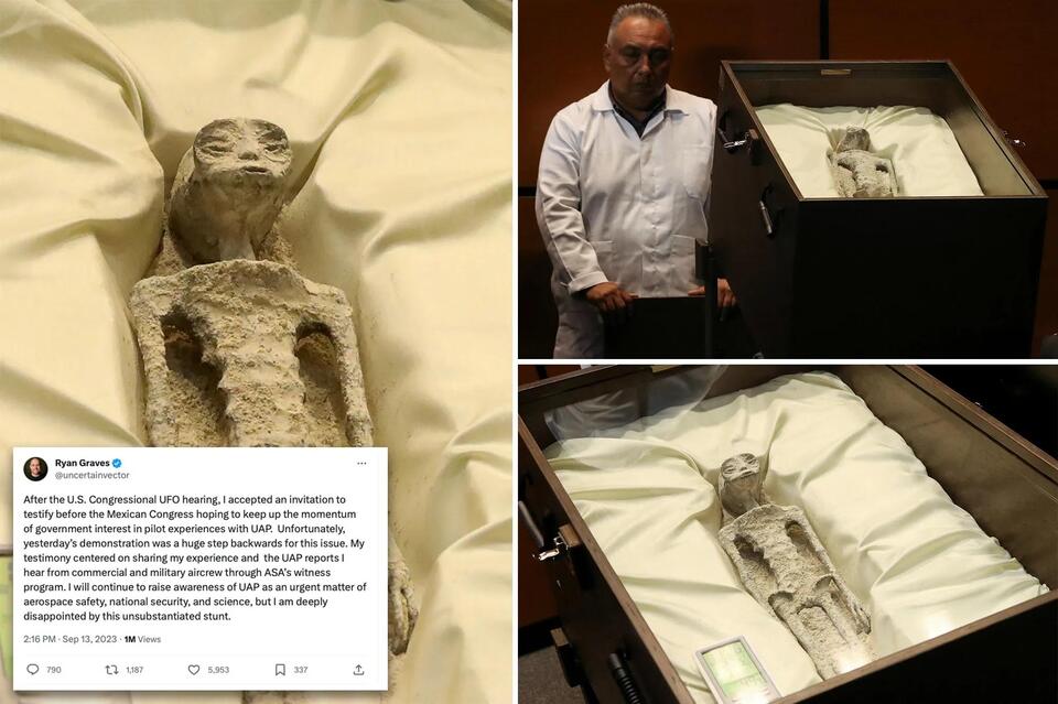 US UFO expert rips Mexico’s unveiling of supposed ‘non-human’ alien ...