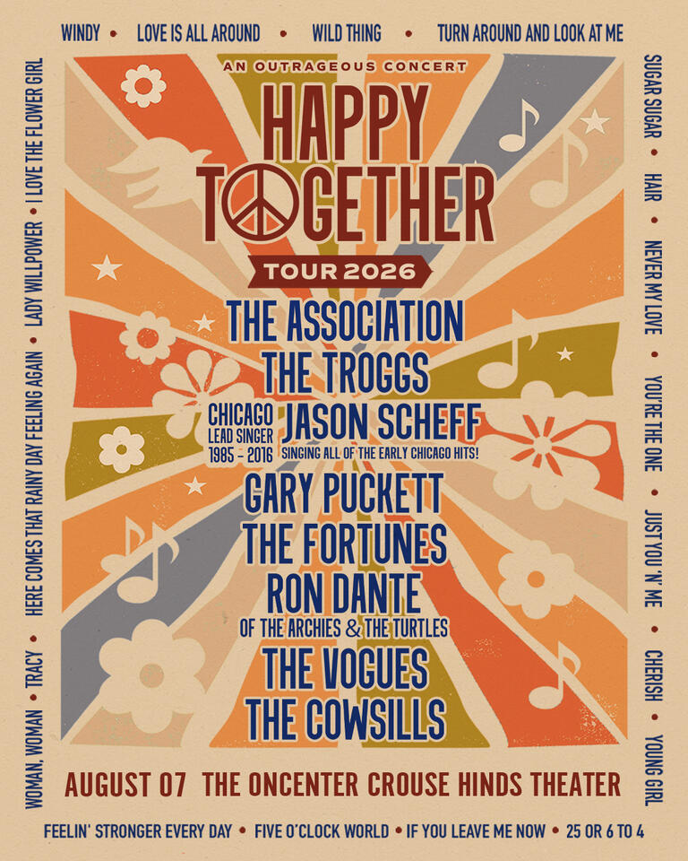 The “Happy Together Tour” returns with a stop at The Oncenter - NewsBreak