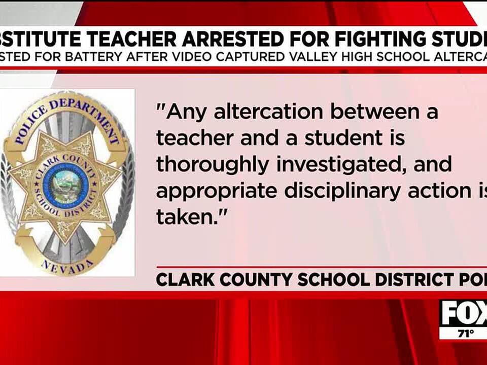CCSD substitute teacher arrested for fight