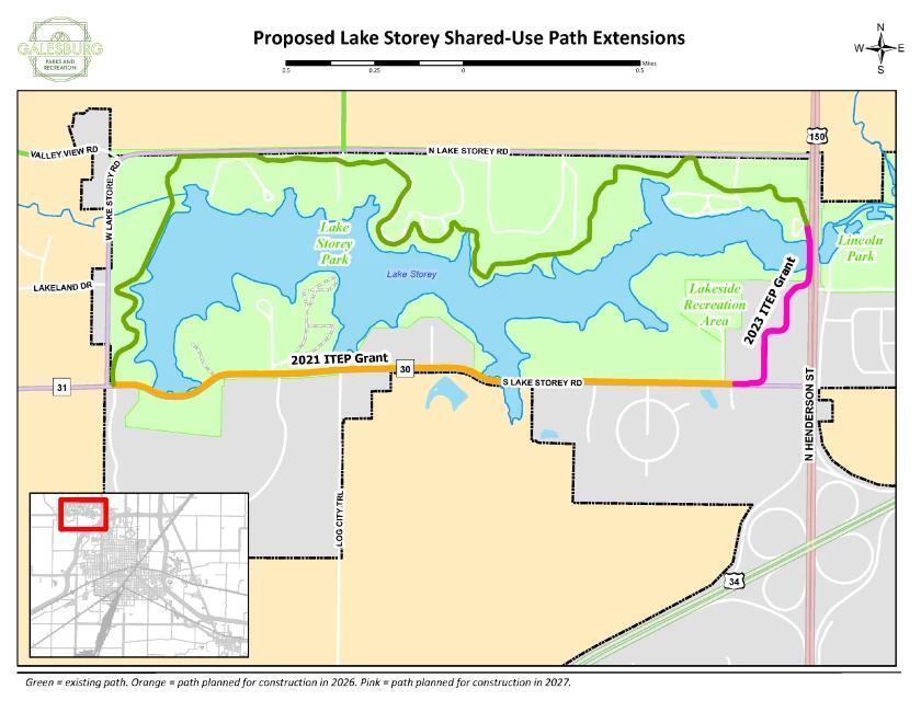 'A long time coming.’ Galesburg to expand multi-use path around Lake ...