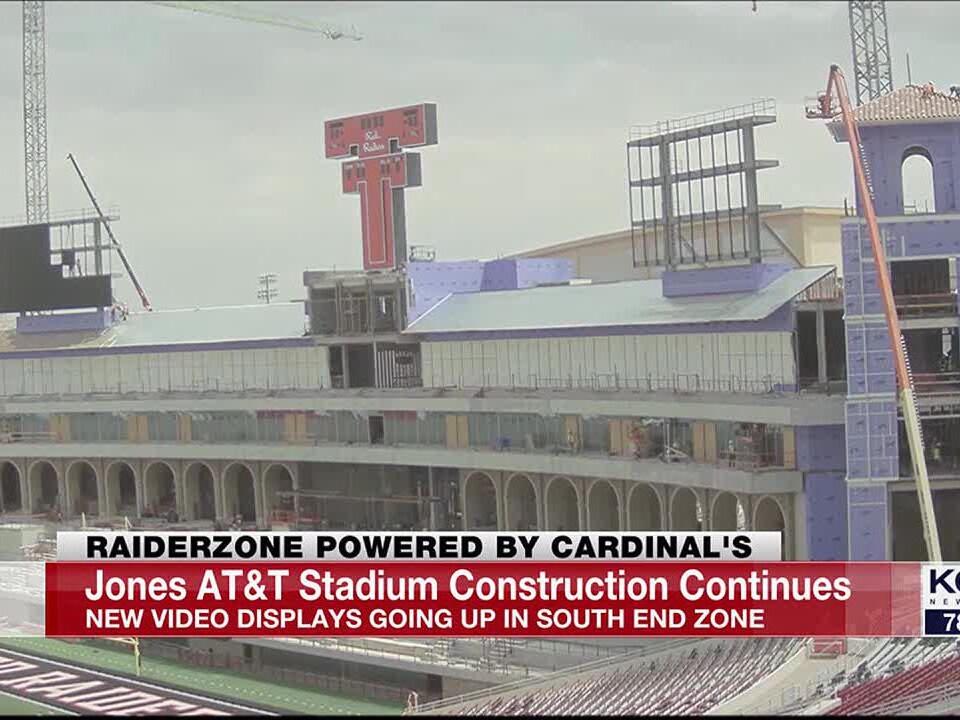 Texas Tech Athletics gives update on Jones AT&T Stadium south end zone ...