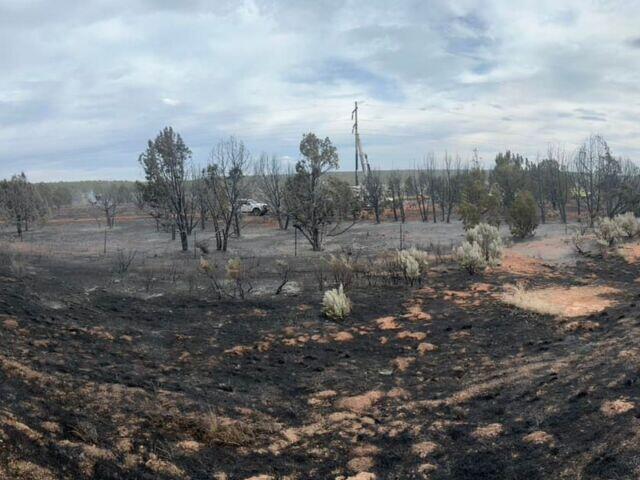 100-acre wildfire in southern Utah causes road closure, power outages