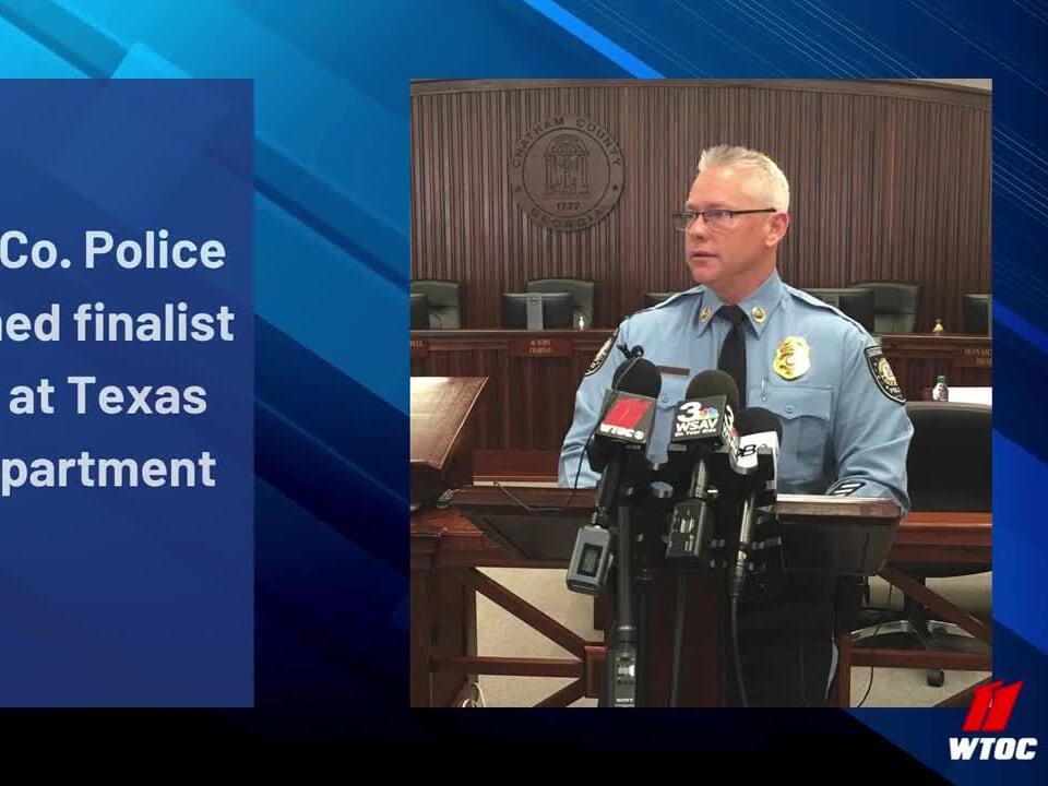 Chatham Co. Police Chief named finalist for chief at Texas police ...