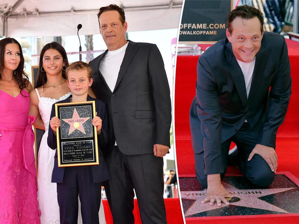 Vince Vaughn makes rare appearance with his wife and kids at Hollywood ...