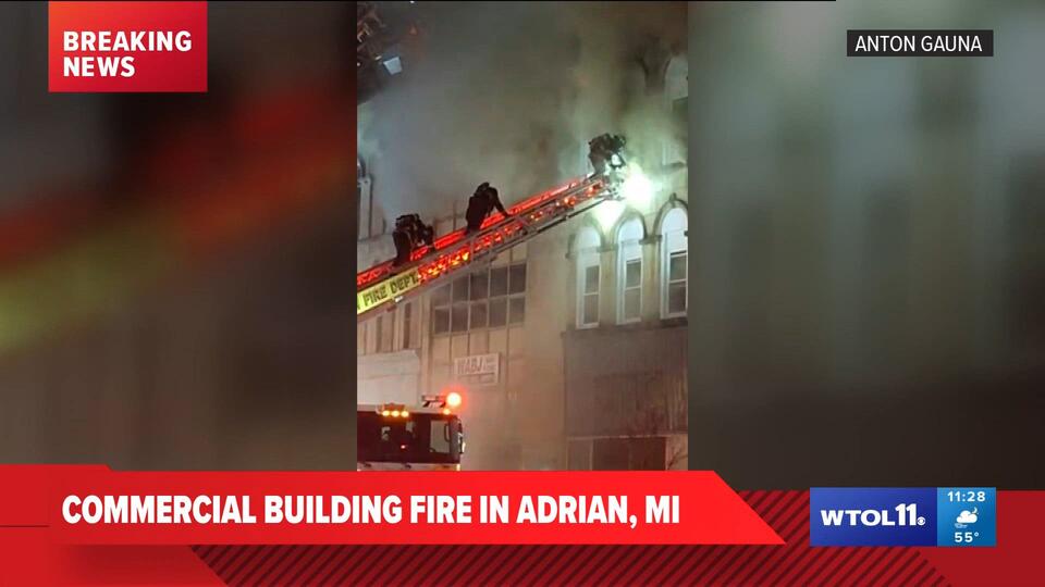 Large fire breaks out in downtown Adrian on Saturday - NewsBreak